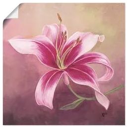 Wandbild Artland "Fr&uuml;he Lilie", lila (farbe bild(er): lila), B:40cm H:40cm, Bilder, als Leinwandbild, Poster in verschied. Gr&ouml;&szlig;en