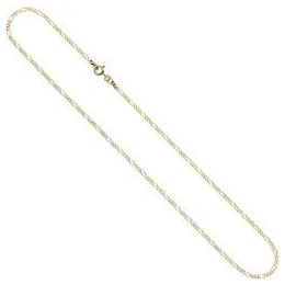 Goldkette Jobo "Figarokette 2,3 mm", gelbgold 333, Halsketten, Damen, Gelbgold 333, L: 45, Goldkette, 8 Karat 333 Gold massiv 45 cm