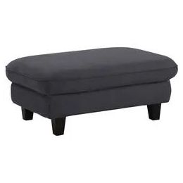 Hocker Home Affaire "Pilot", anthrazit, B:101cm H:46cm T:65cm, 100% Polyester, Feinstruktur: 75000 Scheuertouren, Struktur 35000 Scheuertouren, Microfaser 40000 Scheuertouren, Hocker, Hocker