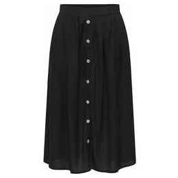 Sommerrock Only "ONLMILANO AOP LIFE LONG SKIRT WVN NOOS", Damen, Gr. XS, schwarz, Web, Obermaterial: 100% Viskose, unifarben, lang, R&ouml;cke, Viskose