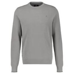 Sweatshirt Lerros "Sweatshirt in sportiver 2-Tone-Optik", Herren, Gr. M, basalt grau, 100% Baumwolle, Sweatshirts Sweatshirt