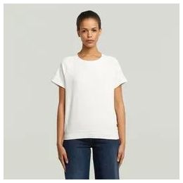 G-Star Raw T-Shirt G-STAR "Raglan", Damen, Gr. XS, milk, Single Jersey, Obermaterial: 100% Baumwolle, unifarben, regular fit h&uuml;ftbedeckend, Rundhals, Raglan&auml;rmel blind abgesteppte Kante, Shirts T-Shirt, Rundhalsform, mit angesetztem B&uuml;ndchen