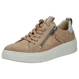 Sneaker Legero "Legero Sneaker Veloursleder", Herren, Gr. 40, beige, Veloursleder, Schuhe Sneaker