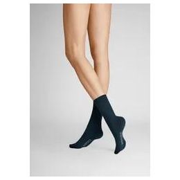 Socken Hudson "Socke Relax Woolmix Clima", Damen, Gr. 35-38, blau (marine 0337), Obermaterial: 53% Baumwolle CO. 42% Schurwolle WV. 4% Polyamid PA. 1% Elasthan EL., Socken Socken
