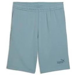 Sporthose Puma "Essentials No. 1 Logo Shorts Jungen", M&auml;dchen, Gr. 128, Normalgr&ouml;&szlig;en, seafoam blau, Obermaterial: 32% Polyester, 68% Baumwolle. Tasche &ndash; Oben: 100% Baumwolle, unifarben, regular fit, Hosen Sporthose