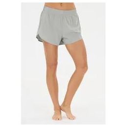 ENDURANCE ATHLECIA Shorts ATHLECIA "Lundvik", Damen, Gr. 42, EURO-Gr&ouml;&szlig;en, grau, 90% Polyester, 10% Elasthan, unifarben, Hosen Shorts, atmungsaktiv