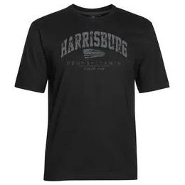 T-Shirt Ahorn Sportswear "HARRISBURG", Herren, Gr. 5XL, schwarz, 100% Baumwolle, bedruckt, normal, Rundhals, Shirts T-Shirt, mit modischem Print