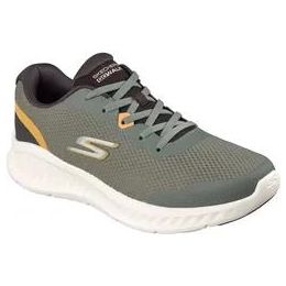 Sneaker Skechers "GO WALK NOW-VILIGENT", Herren, Gr. 42, oliv, braun, Textil, Schuhe Sneaker, Schn&uuml;rschuh, Halbschuh, Freizeitsneaker mit verst&auml;rkter Kappe