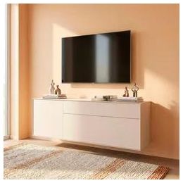 Lowboard "Essentials, TV-Board, TV-Kommode, TV-Schrank, TV-M&ouml;bel", kaschmir, B:166cm H:55cm T:42cm, Holzwerkstoff, MDF, LeGer Home by Lena Gercke, Sideboards, Lowboard, Breite: 166 cm, UV lackiert, Push-to-open-Funktion