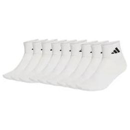 Sneakersocken Adidas ORIGINALS "Socken Thin & Light Sportswear Ankle Socks 9P 9er Pack", Herren, Gr. 43-45, wei&szlig;, Obermaterial: 54% Baumwolle CO. 43% Polyester PES. 2% Elasthan EL. 1% Polyamid PA., Socken Sneakersocken