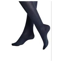 Kniestr&uuml;mpfe Hudson "Kniestrumpf Relax Light", Damen, Gr. 39-42, blau (marine 0335), Obermaterial: 61% Baumwolle CO. 39% Polyamid PA., Socken Kniestr&uuml;mpfe