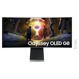 Samsung OLED-Monitor "S34DG850SU", Energieeffizienz: G (A-G), silber, B:81,36cm H:36,35cm T:12,81cm, Monitore
