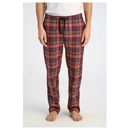 Schlafhose LINDBERGH "Pyjamas Loose Fit", Herren, Gr. XL, burgundy, Obermaterial: 100% Baumwolle, kariert, loose fit, Hosen Schlafhose