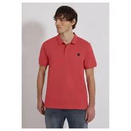 Poloshirt Street One MEN, Damen, Gr. XL (44), dull coral, Web, 95% Baumwolle, 5% Elasthan, unifarben, comfort fit normal, hoch geschlossener Ausschnitt, normaler Saum, Shirts, aus Baumwolle mit Stretchante