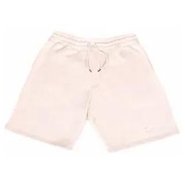 Sweatshorts DROPSIZE "Dropsize HEAVY EMBO SWEAT SHORTS", Herren, Gr. M, US-Gr&ouml;&szlig;en, coconut milk, 70% Baumwolle, 30% Polyester, unifarben, normal, Hosen Sweatshorts
