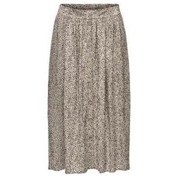 Sommerrock Only "ONLMILANO AOP LIFE LONG SKIRT WVN NOOS", Damen, Gr. S, silber mink aop:lina small leo, Web, Obermaterial: 100% Viskose, bedruckt, lang, R&ouml;cke, Viskose