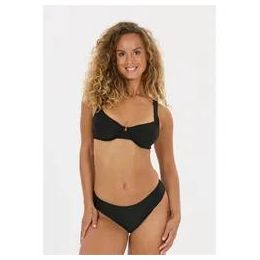 Triangel-Bikini-Top NOU "Yurika", Damen, Gr. 46, schwarz, 80% Polyamid, 20% Elasthan, unifarben, Bikini-Oberteile, UV-Schutz
