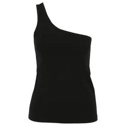 Tanktop BRANDIT "Brandit Brandit Abbey Bandeau Top one strap", Damen, Gr. XL, schwarz, 95% Baumwolle, 5% Elasthan, unifarben, skinny fit, Tops Tanktop