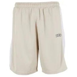 Stoffhose DEF "DEF Herren DEF STRIPES Short", Herren, Gr. L, US-Gr&ouml;&szlig;en, oatmeal, 100% Polyester, normal, Hosen Stoffhose