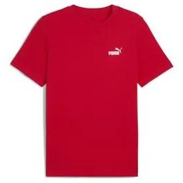 T-Shirt Puma "Graphic T-Shirt Herren", Herren, Gr. M, rot (for all time rot), Obermaterial: 100% Baumwolle. Rippe: 20% Polyester, 80% Baumwolle, bedruckt, regular fit, Rundhals, Shirts T-Shirt