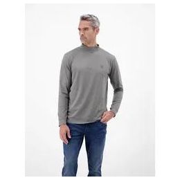Sweatshirt Lerros "Herren-Shirt mit modischem Turtleneck", Herren, Gr. XXL, basalt grau, 95% Baumwolle, 5% Elasthan, Sweatshirts Sweatshirt