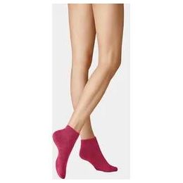 Sneakersocken Kunert "Sneaker Homesocks", Herren, Gr. 35-38, rot (pink 8430), Obermaterial: 37% Viskose CV. 29% Polyamid PA. 23% Wolle WO. 5% Kaschmir WS. 5% Wolle WO., Socken Sneakersocken