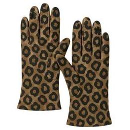 Abendhandschuhe "Leo", Damen, Gr. onesize, braun, Viskose, Collezione Alessandro, Handschuhe
