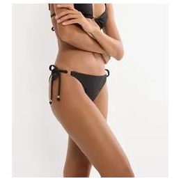 Bikini-Hose Triumph "Summer Sunset Tai", Damen, Gr. 42, N-Gr, schwarz, Glitzergarne;Microfaser, Obermaterial: 70% Polyamid, 16% metallisierte Fasern, 14% Elasthan, Badehosen Bikini-Hose, weicher Lurex