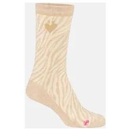 LIEBLINGSST&Uuml;CK Langsocken LIEBLINGSST&Uuml;CK "Lovely Socks "Zoe" - 3er Pack", Damen, Gr. 35-38, 130, beige, Baumwollmischung, normal, Socken, mit Baumwoll-Anteil