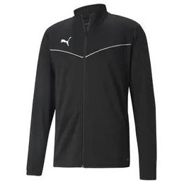 Trainingsjacke Puma "TEAMRISE TRAINING POLY JACKET", Herren, Gr. XL, Puma schwarz, Puma wei&szlig;, Piqu&eacute;, Obermaterial: 100% Polyester, unifarben, regular fit normal, Jacken Trainingsjacke, sportlicher Stil, atmungsaktives Material, mit DryCELL Technologie