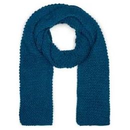 Strickschal styleBREAKER "Langer Strick Schal mit Wellen Strickmuster", Damen, blau (petrol), Obermaterial: 100% Polyacryl PAN., Modisch, Modet&uuml;cher