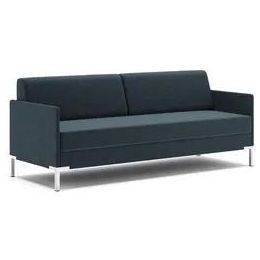 Schlafsofa HESTB&AElig;K "Hestb&aelig;k 415 3-Sitzer mit Klappfunktion", royal blau, B:208cm H:79cm T:82cm, 100% Polyester, Sofas, Schlafsofa, Umklappbar, Querschl&auml;fer, sehr komfortabel, Stauraum