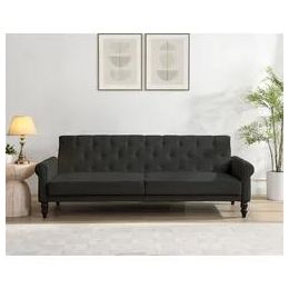 Schlafsofa DOREL HOME "Tyne", anthrazit, B:222cm H:82cm T:83cm, 100% Polyester, Sofas, Schlafsofa