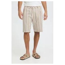 Leinenhose Blend "BHMaddox Linen Mix Striped", Herren, Gr. L, US-Gr&ouml;&szlig;en, vanilla ice, 70% Baumwolle, 30% Leinen, gestreift, Basic, weit normal, Hosen, Sommerliche Shorts aus Baumwoll-Leinen-Mix