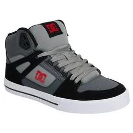 Sneaker DC Shoes "Pure High-Top", Herren, Gr. 7,5(40), schwarz, grau, rot, Obermaterial:Obermaterial: Leder / Futter: Textil / Au&szlig;ensohle: Gummi;, Schuhe Sneaker