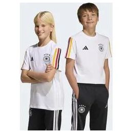 T-Shirt Adidas PERFORMANCE "DEUTSCHLAND DNA KIDS", M&auml;dchen, Gr. 140, wei&szlig;, Obermaterial: 100% Baumwolle, Rundhals, Shirts T-Shirt