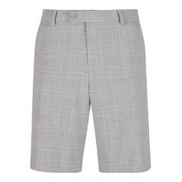 Cargoshorts 2Y STUDIOS "2Y Studios 2Y Plaid Shorts With Double Stripe", Herren, Gr. XS, US-Gr&ouml;&szlig;en, lightgrau, 70% Baumwolle, 27% Polyester, 3% Elasthan, gestreift, normal, Hosen