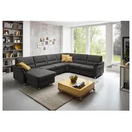 Wohnlandschaft DIE PLANBAR "ZE-EM16033 U-Form, Breite 330 cm", mammut anthrazit, B:330cm T:262cm, 100% Polyester, Sofas, Wohnlandschaft, wahlweise mit Kopfst&uuml;tzen und Bettfunktion