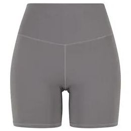 Hotpants Urban Classics "Urban Classics Ladies Cycling Hot Pant Ladies Cycling Hot Pant", Damen, Gr. L, US-Gr&ouml;&szlig;en, senior grau, 80% Nylon, 20% Elasthan, unifarben, skinny fit, Hosen