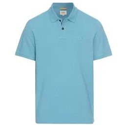 Poloshirt Camel Active, Herren, Gr. XXL, steel blau, Piqu&eacute;, Obermaterial: 100% Baumwolle, unifarben, normal h&uuml;ftbedeckend, Rundhals, Shirts, mit Logo-Stickerei