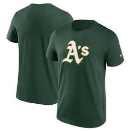 T-Shirt Fanatics "Fanatics Shirt Oakland Athletics Primary Logo", Damen, Gr. M, gr&uuml;n, 100% Baumwolle, Shirts T-Shirt