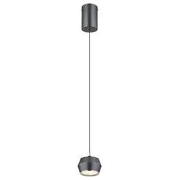Globo LIGHTING LED Pendelleuchte "MARTHY", grau matt, 1 Stk., Leuchten, H&auml;ngeleuchte/Pendelleuchte/Esszimmer/Wohnzimmer/rund/h&ouml;henverstellbar, LED Pendelleuchte