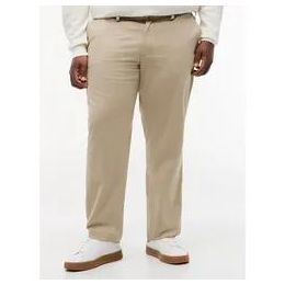 Tommy Hilfiger Big & Tall Chinohose "BT-CORE DENTON ESSENTIAL TWILL", Damen, Gr. 50, L&auml;nge 34, sandalwood, Twill, Obermaterial: 97% Baumwolle, 3% Elasthan, TOMMY HILFIGER BIG & TALL, straight fit lang, Hosen Chinohose, Gro&szlig;e Gr&ouml;&szlig;en