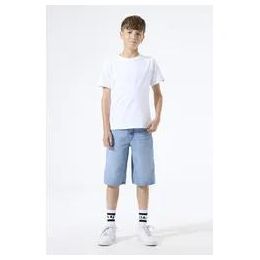Jeansbermudas Garcia "Jayson Short", Jungen, Gr. 170, N-Gr, medium used, Denim/Jeans, Obermaterial: 100% Baumwolle, unifarben, normal knielang, Jeans, mit weitem Bein, for Boys