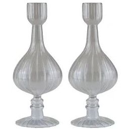 Dekovase AM Design "Tischvase aus Glas, H&ouml;he ca. 24 cm", transparent (klar), H:24cm &Oslash;:10cm, Glas, Vasen, Glasvase, Dekoobjekt