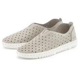 Slipper ELBSAND "Halbschuh, Sneaker, Freizeitschuh, Slip-On-Sneaker", Herren, Gr. 37, grau, Obermaterial: 100% Textilmaterial. Decksohle: 100% Textilmaterial. Futter: 95% Textilmaterial, 5% Lederimitat. Laufsohle: 100% Synthetik, unifarben, Schuhe Slipper, NEU mit softer Sohle und modischen Cut-Outs VEGAN