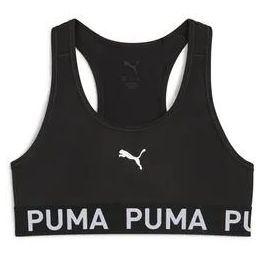 Sport-BH Puma "Puma STRONG BH M&auml;dchen", M&auml;dchen, Gr. 152, N-Gr, schwarz, Obermaterial: 85% Polyester, 15% Elasthan. Hinterer Einsatz: 94% Polyester, 6% Elasthan. Oberer Bund: 8% Elasthan, 92% Polyester, eng, BHs Sport-BH