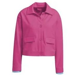 Smith & Soul Hemdjacke SMITH & SOUL, Damen, Gr. XS, fuchsia, Jersey, Obermaterial: 70% Polyester, 26% Viskose, 4% Elasthan, unifarben, normal, angesetztes B&uuml;ndchen, Jacken, aus Interlock-Jersey, Umlegekragen