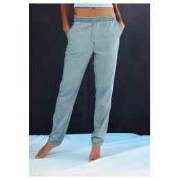 H.I.S. Jogger Pants H.I.S, Damen, Gr. 48/50, N-Gr, hellblau, Obermaterial: 65% Lyocell, 35% Baumwolle, unifarben, Basic, bequem lang, Hosen, gerade geschnitten, in Denim Optik