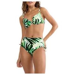 Bikini-Hose Triumph "Summer Palm Maxi", Damen, Gr. 42, N-Gr, gr&uuml;n combination, Microfaser, Obermaterial: 55% Polyamid, 45% Elasthan, Badehosen Bikini-Hose, weich und formend